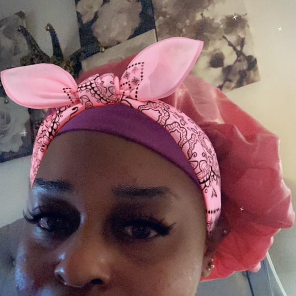 Ms. Remi | Accessories | Extra Large Luminous Pink Pearl Bonnet | Poshmark